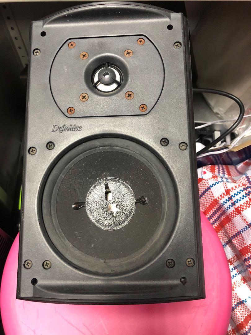 美國Definitive Technology ProMonitor 100 Active Speaker前後置嘞叭4隻+中置, 音響器材 ...