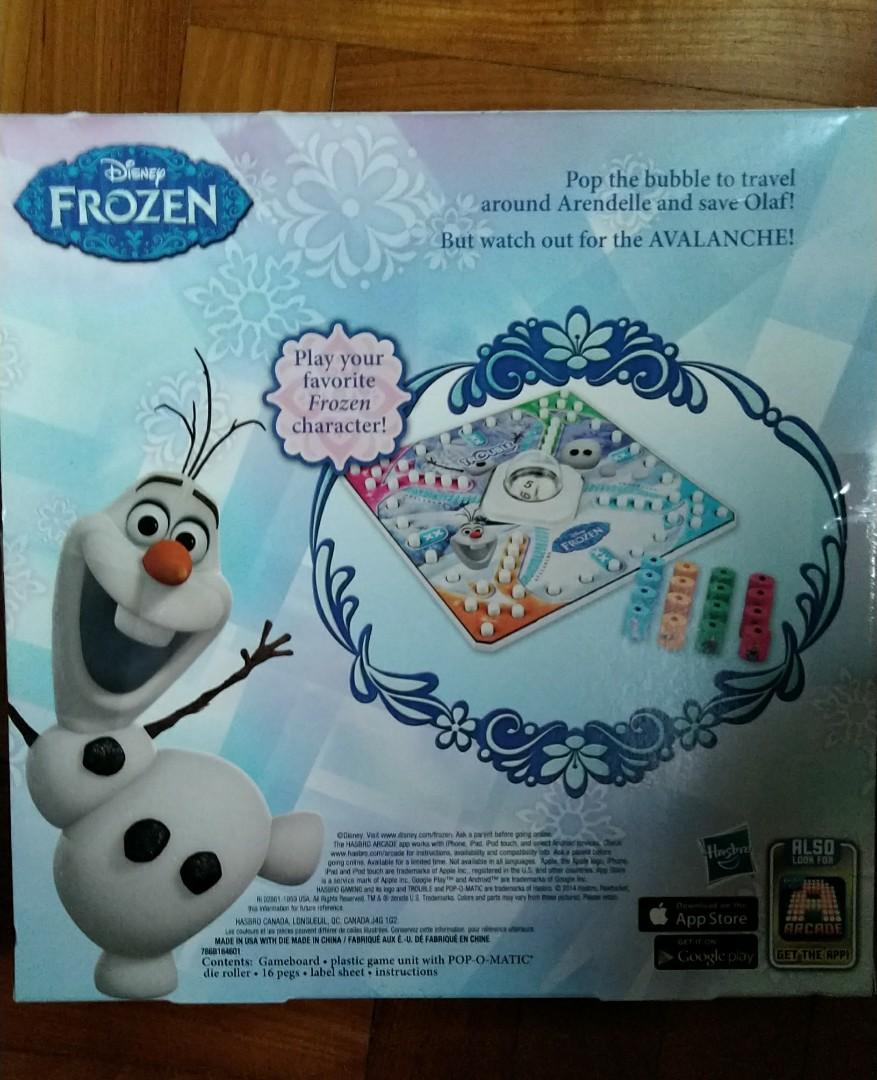 Frozen Board Game, Hobbies & Toys, Toys & Games on Carousell