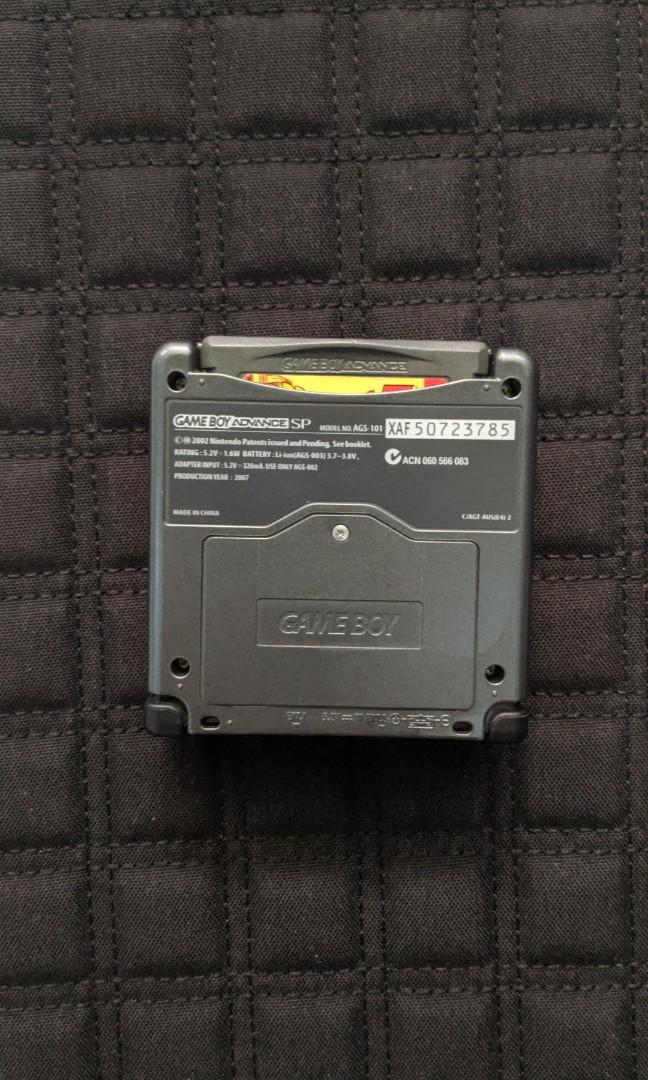 Gameboy Advance SP (AGS-101) - Graphite Black, Video Gaming, Video Game ...