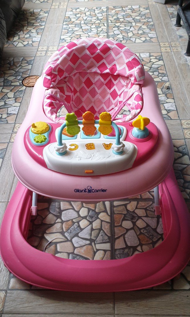 Giant Carrier Pink Walker, Babies & Kids, Infant Playtime on Carousell