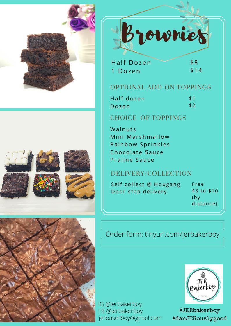 *HALAL* Chewy Fudge Brownies, Food & Drinks, Homemade Bakes on Carousell