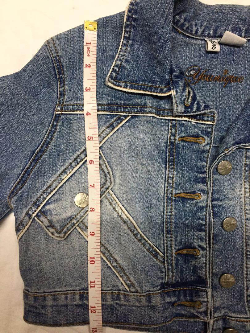 Half Denim Jacket, Women's Fashion, Tops, Others Tops on Carousell