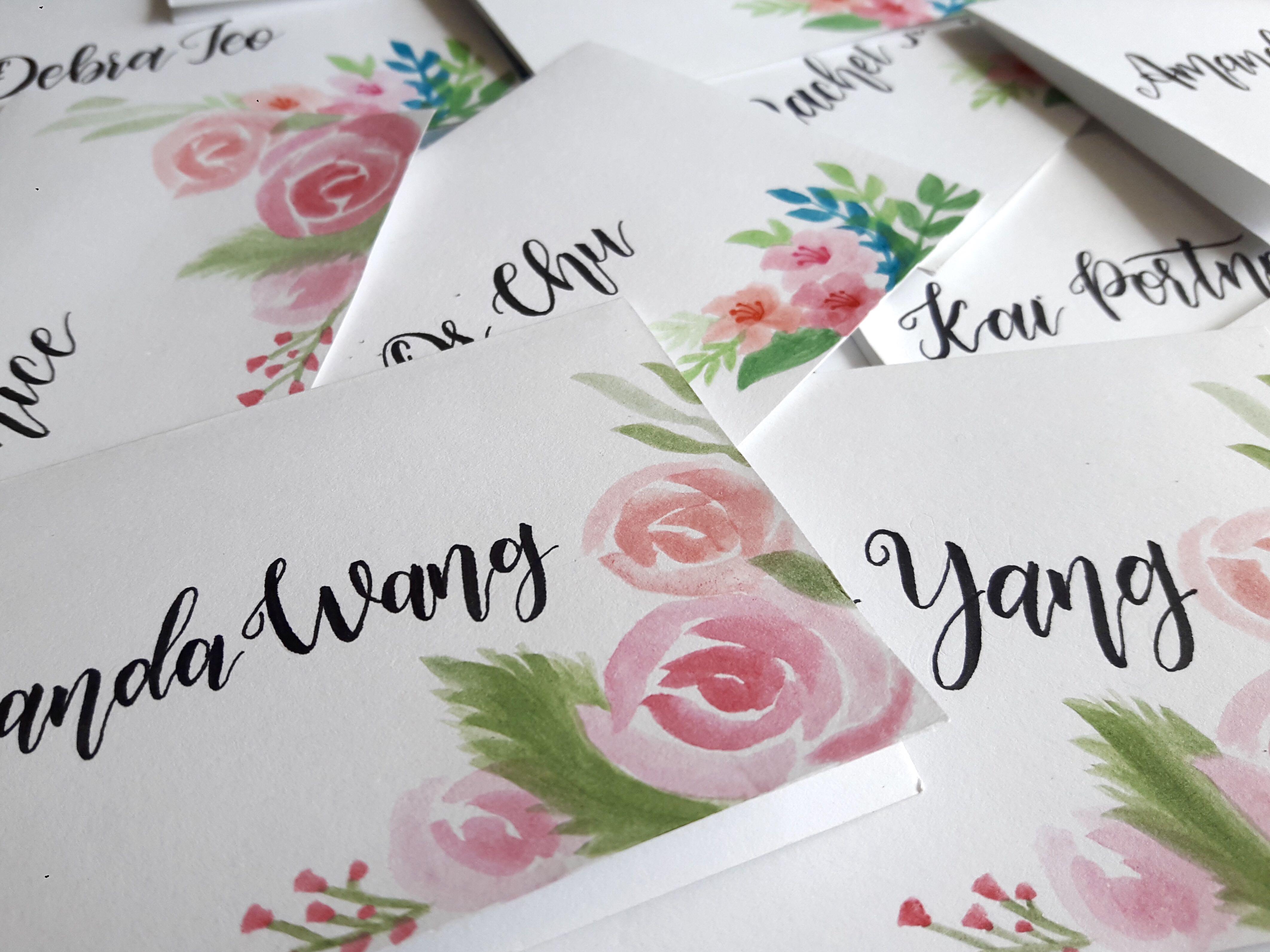 Handmade Name cards, Hobbies & Toys, Stationery & Craft, Art & Prints ...