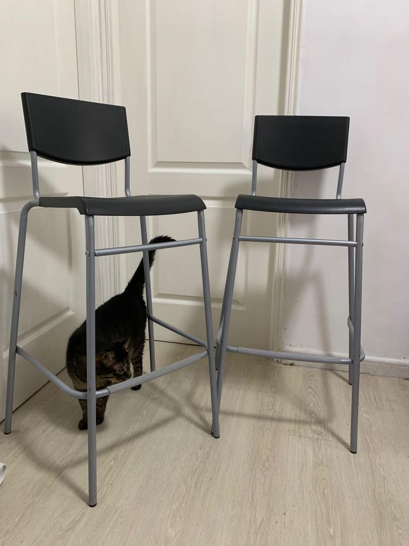 IKEA Stig bar stools x 2, 傢俬＆家居, 傢俬, 桌子 - Carousell