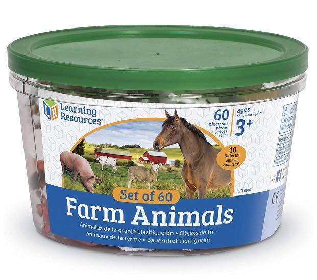 Learning Resources Farm Animal Counters, Hobbies & Toys, Toys & Games ...