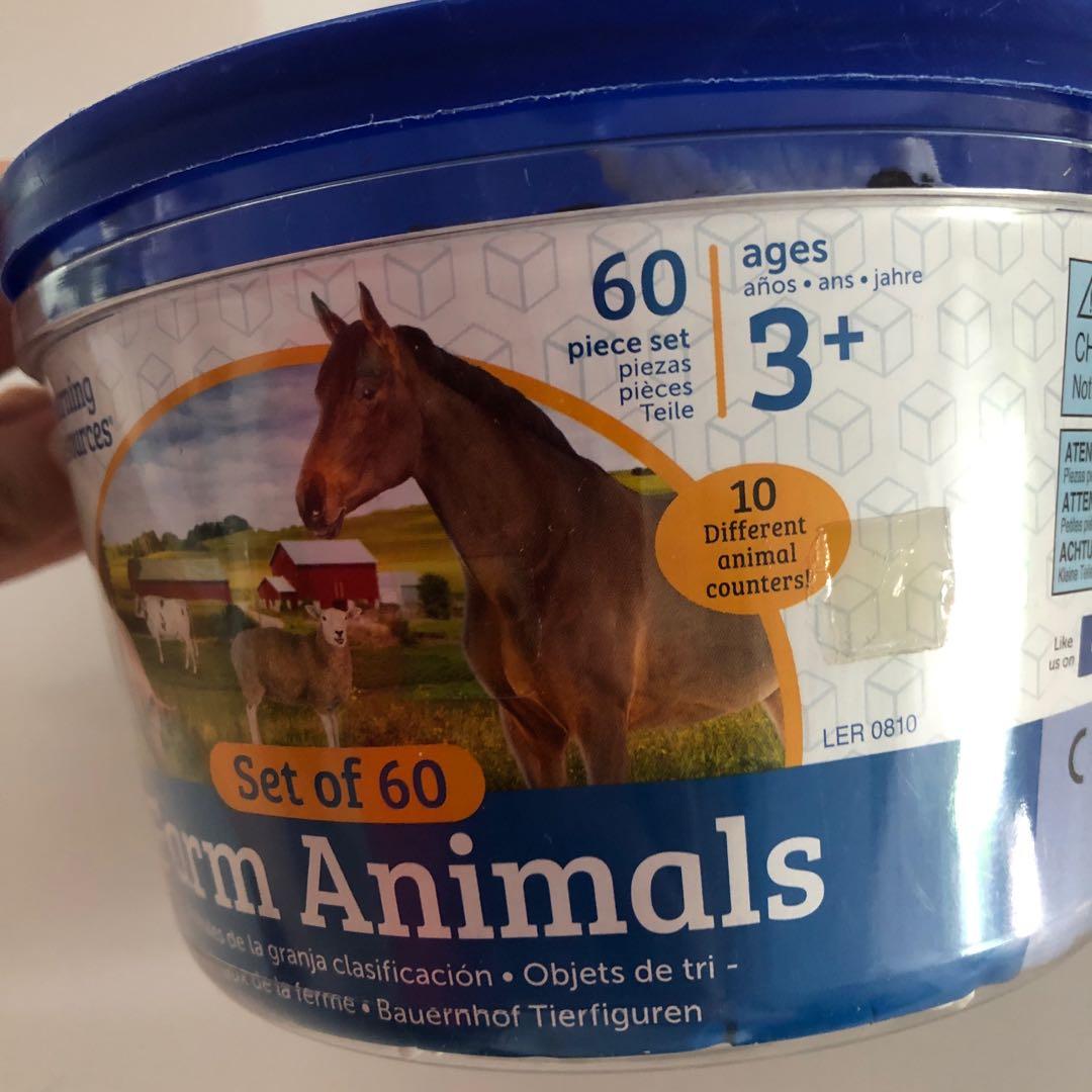 Learning Resources Farm Animal Counters, Hobbies & Toys, Toys & Games ...