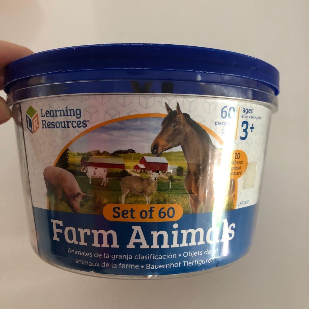 Learning Resources Farm Animal Counters, Hobbies & Toys, Toys & Games ...
