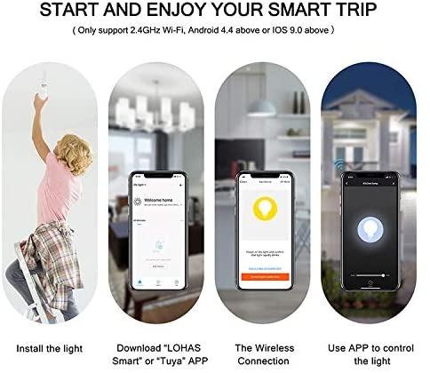 LOHAS Smart LED Bulb Dimmable, 50W Equivalent A19 Shape, Furniture ...