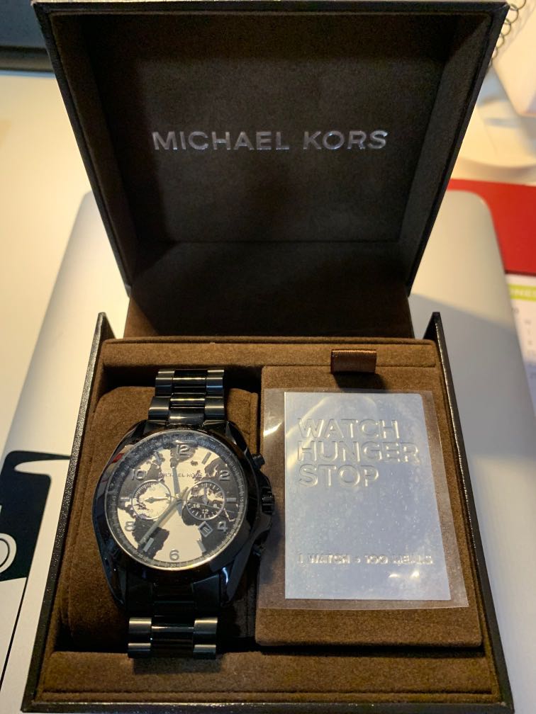 Michael Kors MK6271 Bradshaw Limited Edition Stop Hunger Black Watch ...