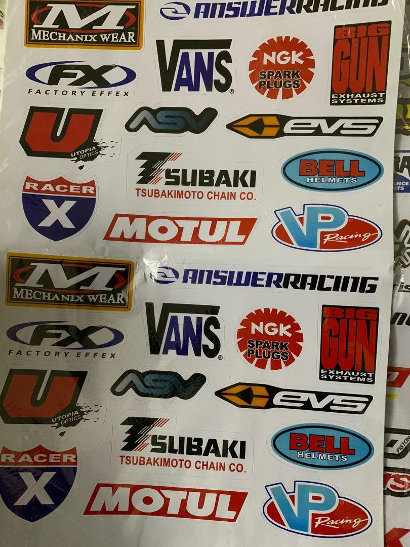 Motor bike Brand stickers, Motorcycles, Motorcycle Accessories on Carousell