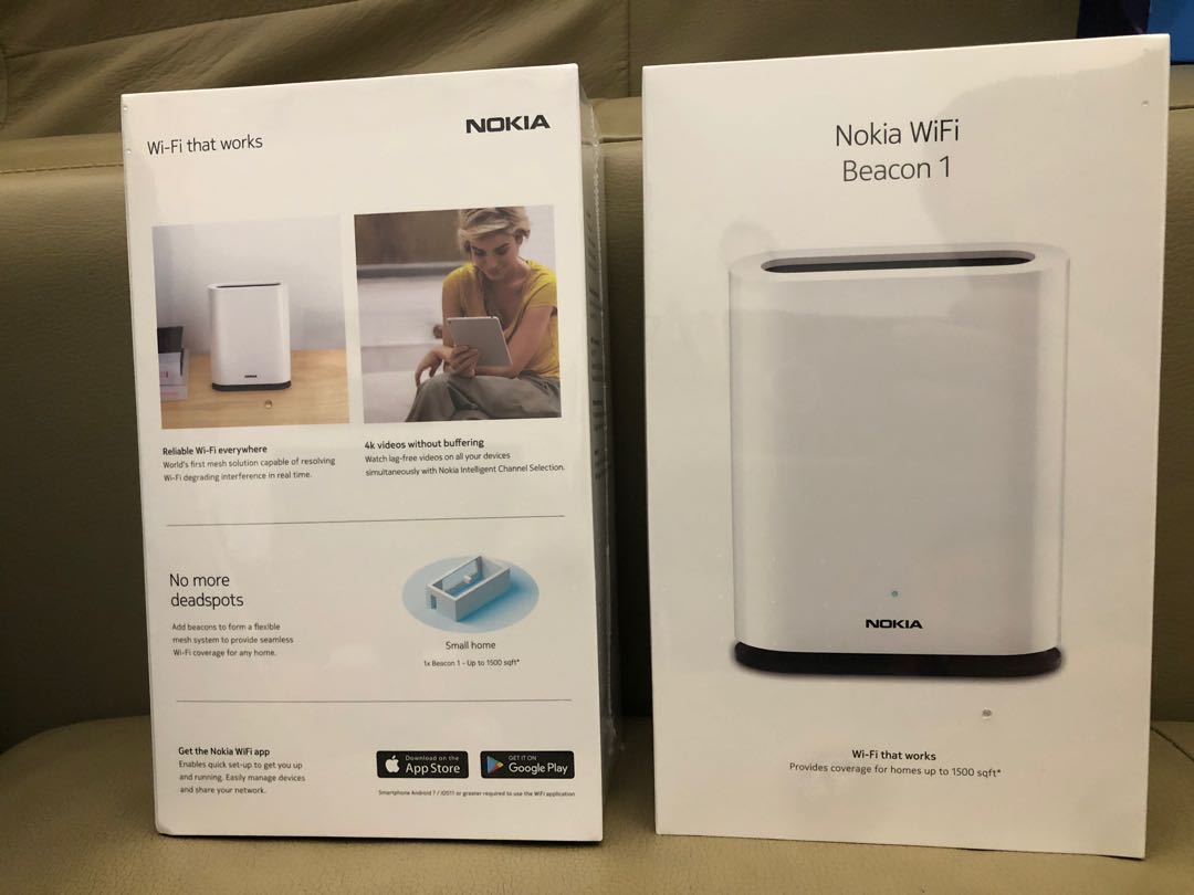 Nokia WiFi Beacon 1 mesh router, Computers & Tech, Parts & Accessories ...