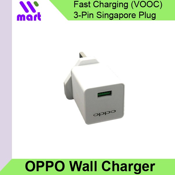 OPPO VOOC Fast Charging 5V 4A Wall Charger 3-Pin Adapter, Mobile Phones ...