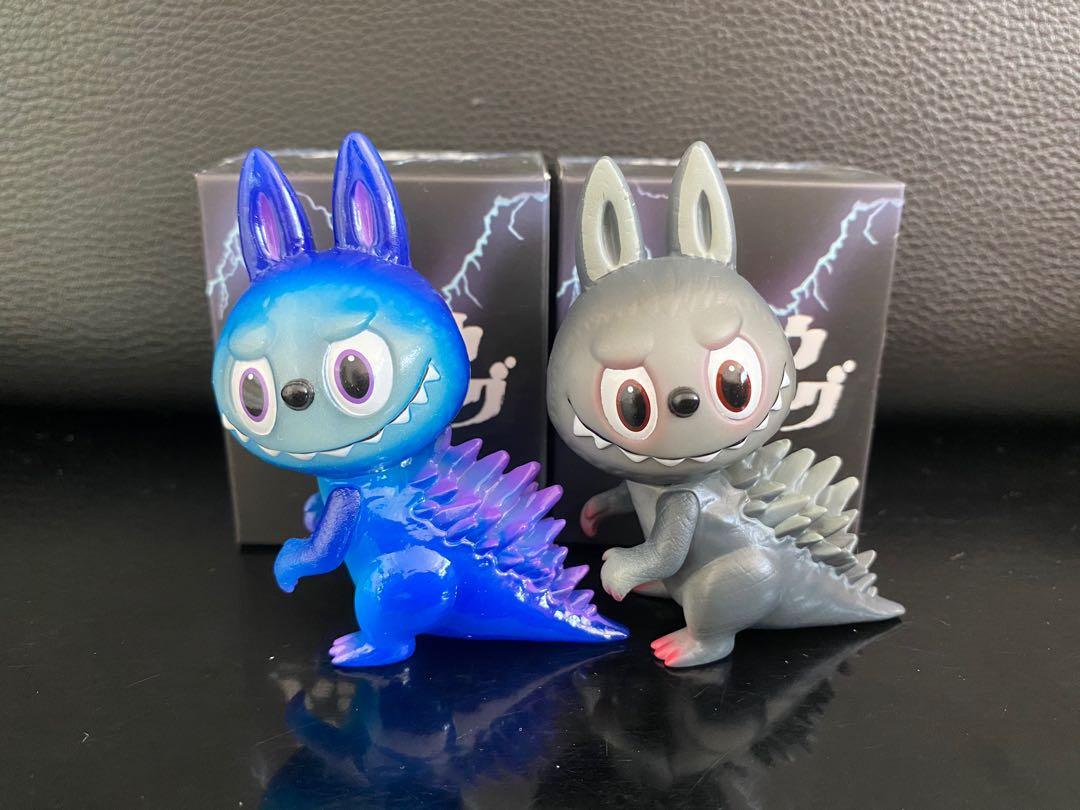 Popmart Kaiju Hunting 2 series- Labubu Gojimomo GID and Labubu Gojimomo ...
