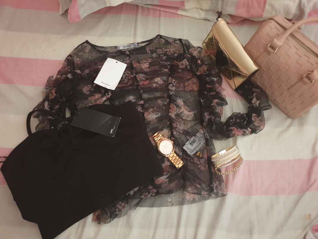 Pull and bear, zara, Women's Fashion, Tops, Others Tops on Carousell