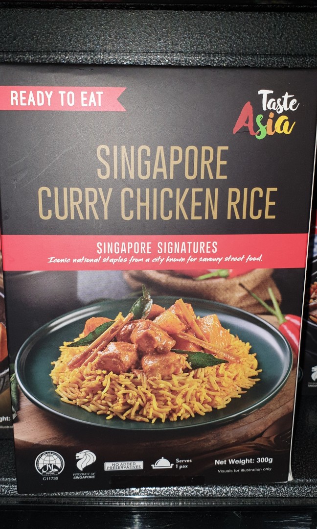 Ready To Eat Curry Chicken Rice, Food & Drinks, Instant Food on Carousell