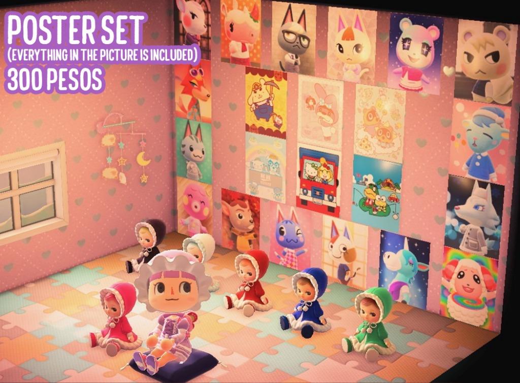 Sanrio & Popular Villagers Poster Set - with freebies! Animal Crossing ...