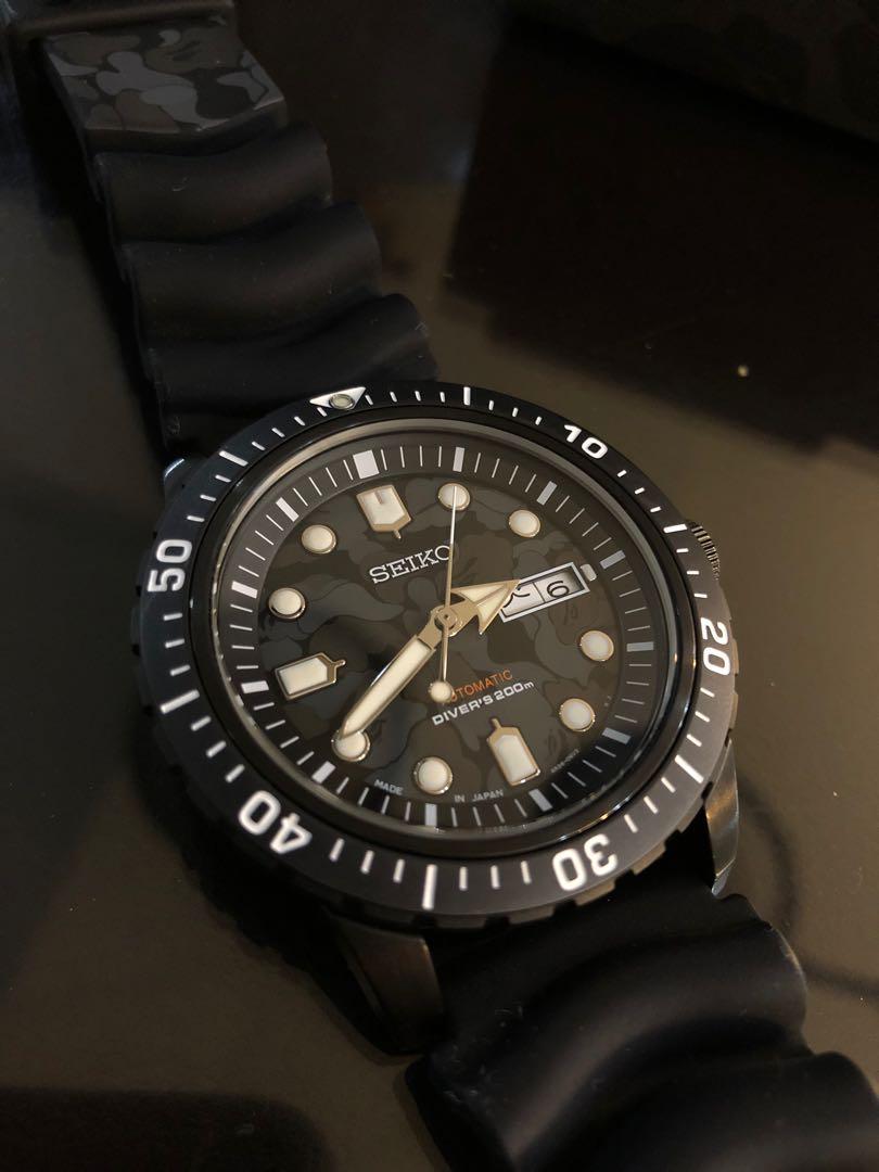 Seiko x Bape SZEL004, Men's Fashion, Watches & Accessories, Watches on ...