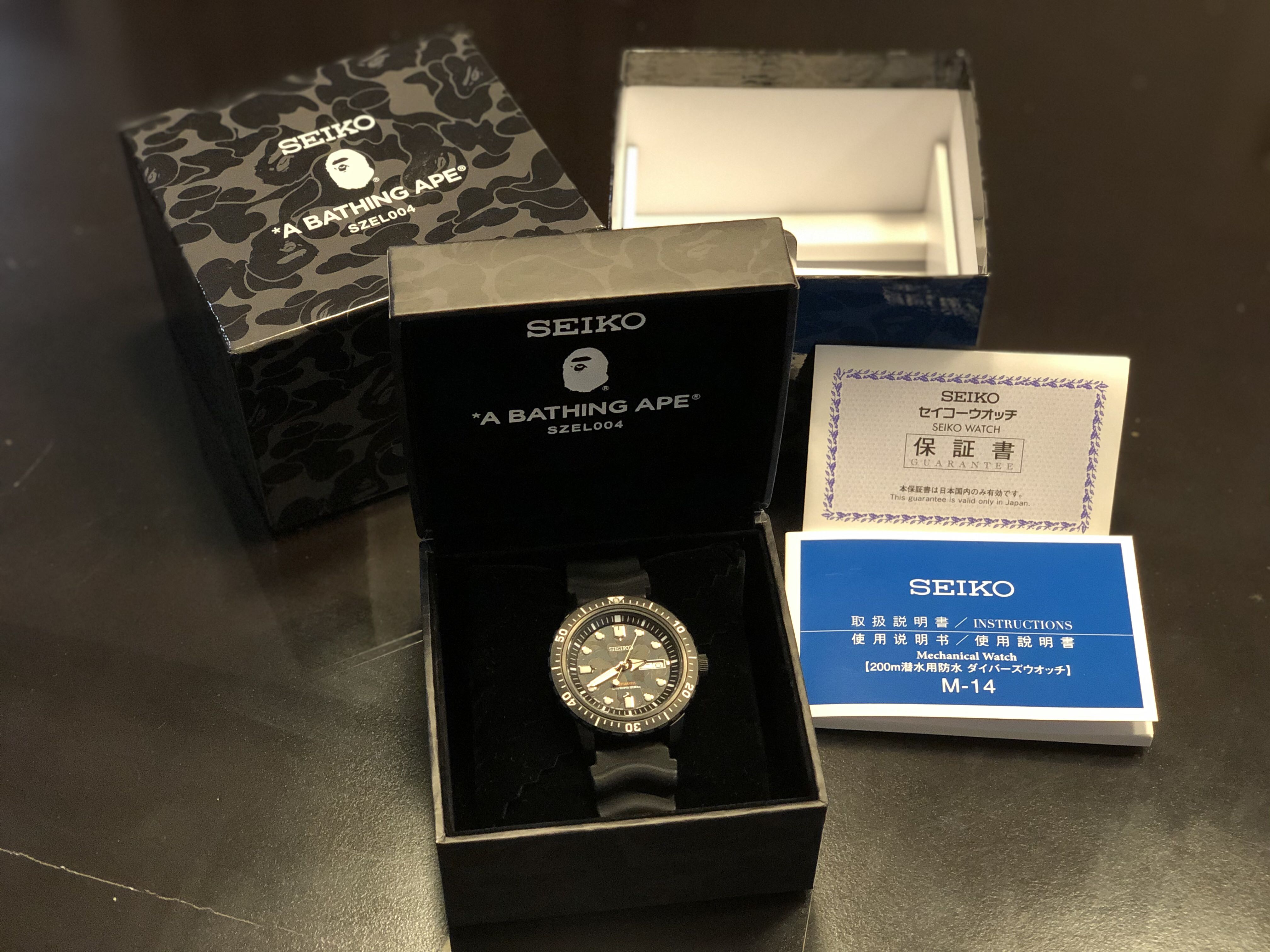 Seiko x Bape SZEL004, Men's Fashion, Watches & Accessories, Watches on ...