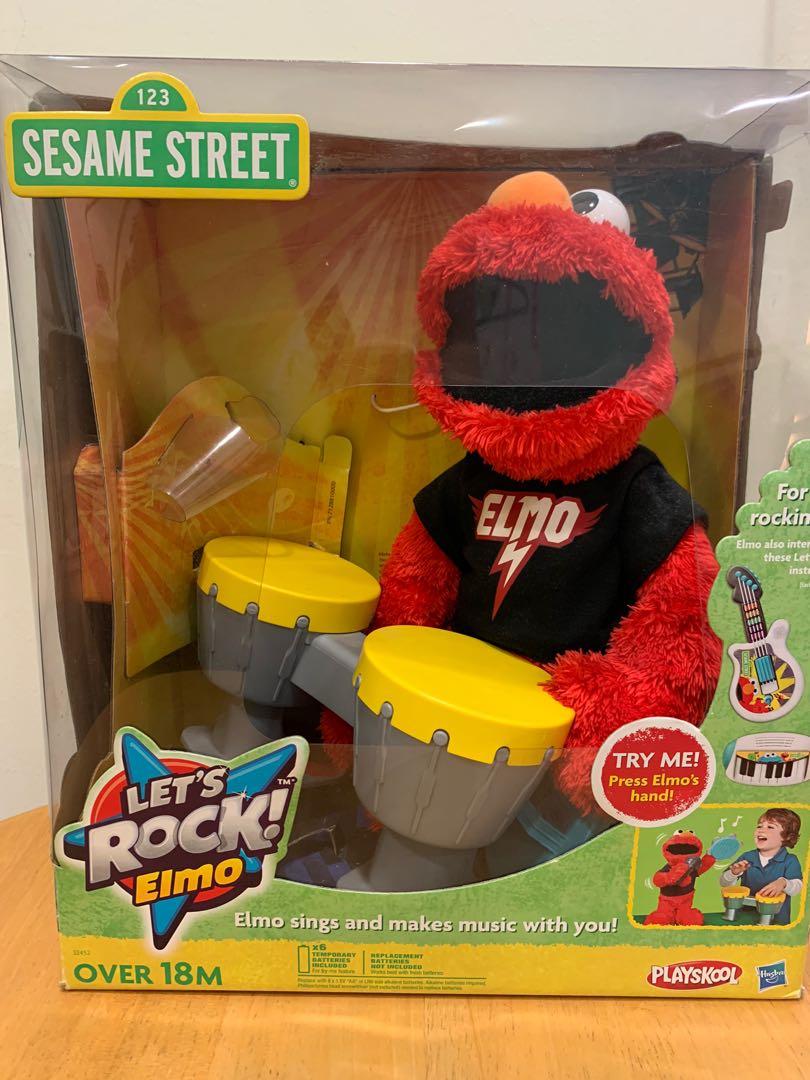 Sesame Street Let’s Rock Elmo (Collectible) - like new, Hobbies & Toys ...