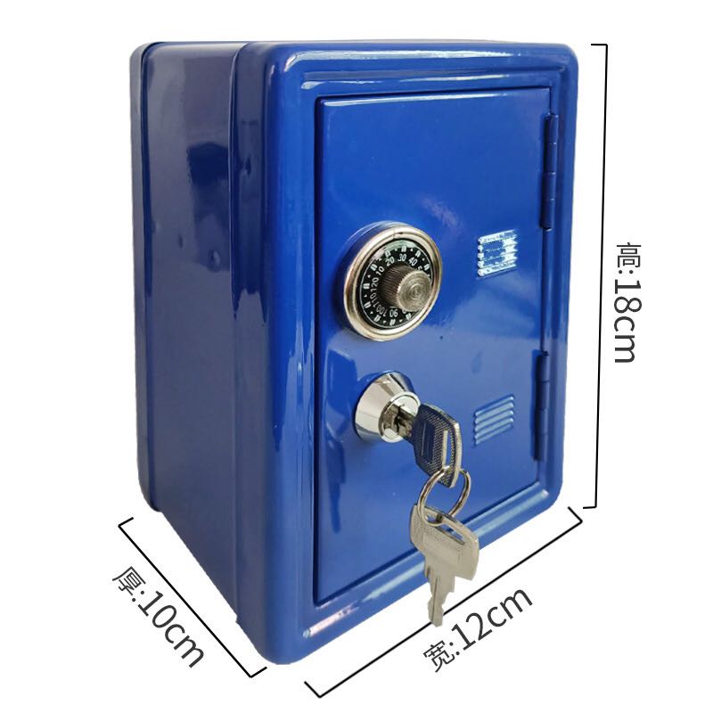 Small Dual Lock Safety Deposit Box With Key & Turn Lock, Everything ...