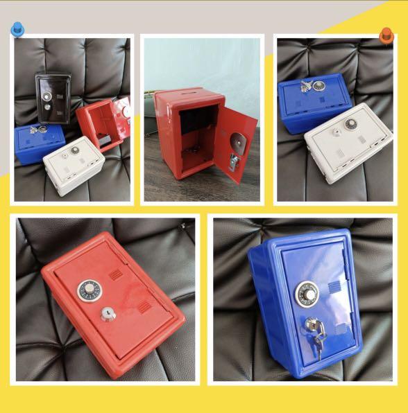 Small Dual Lock Safety Deposit Box With Key & Turn Lock, Everything ...