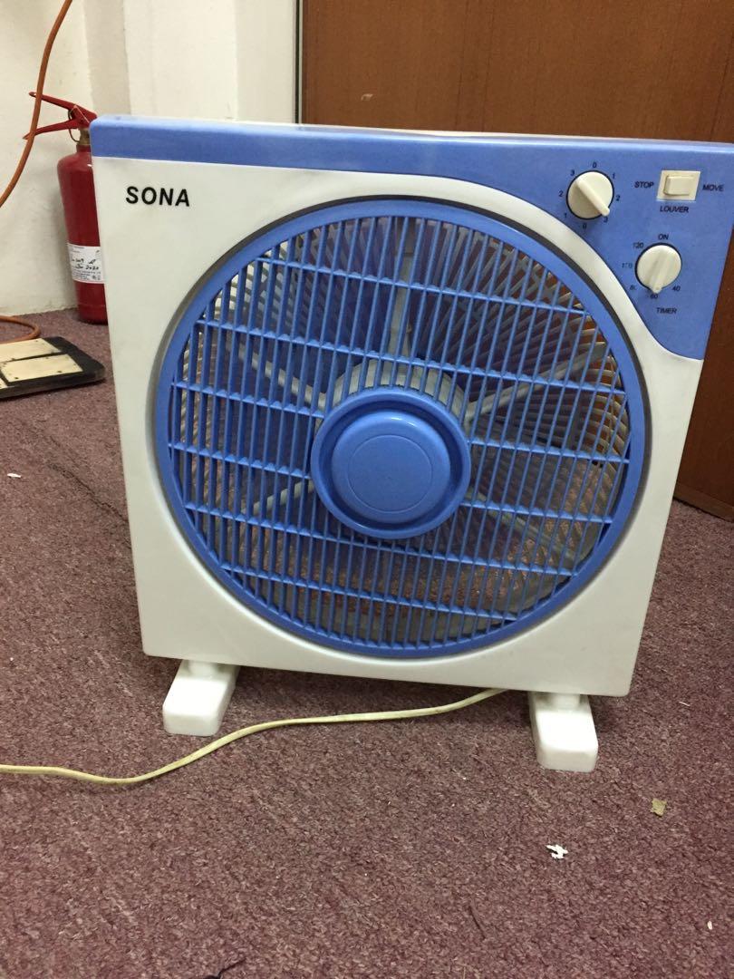SONA brand Box Fan, Furniture & Home Living, Lighting & Fans, Fans on ...