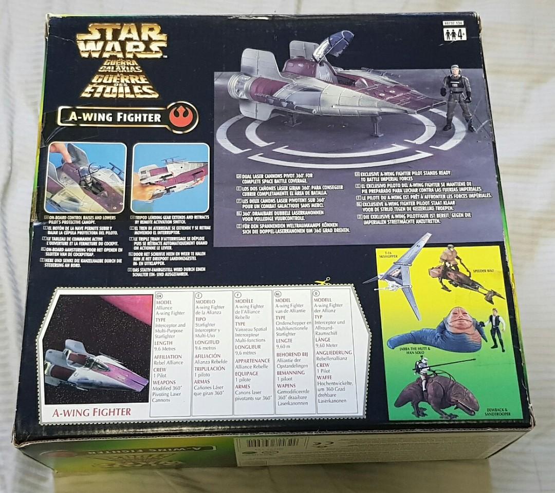 star wars potf power of the force trilogo tri-logo A-Wing Fighter ...