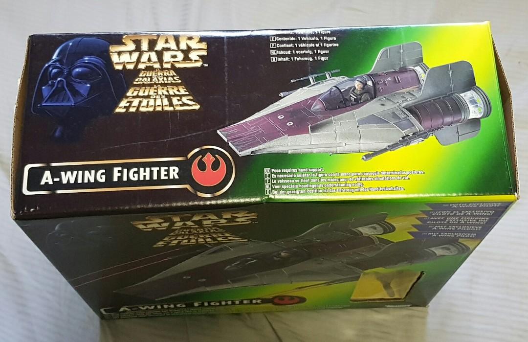 star wars potf power of the force trilogo tri-logo A-Wing Fighter ...