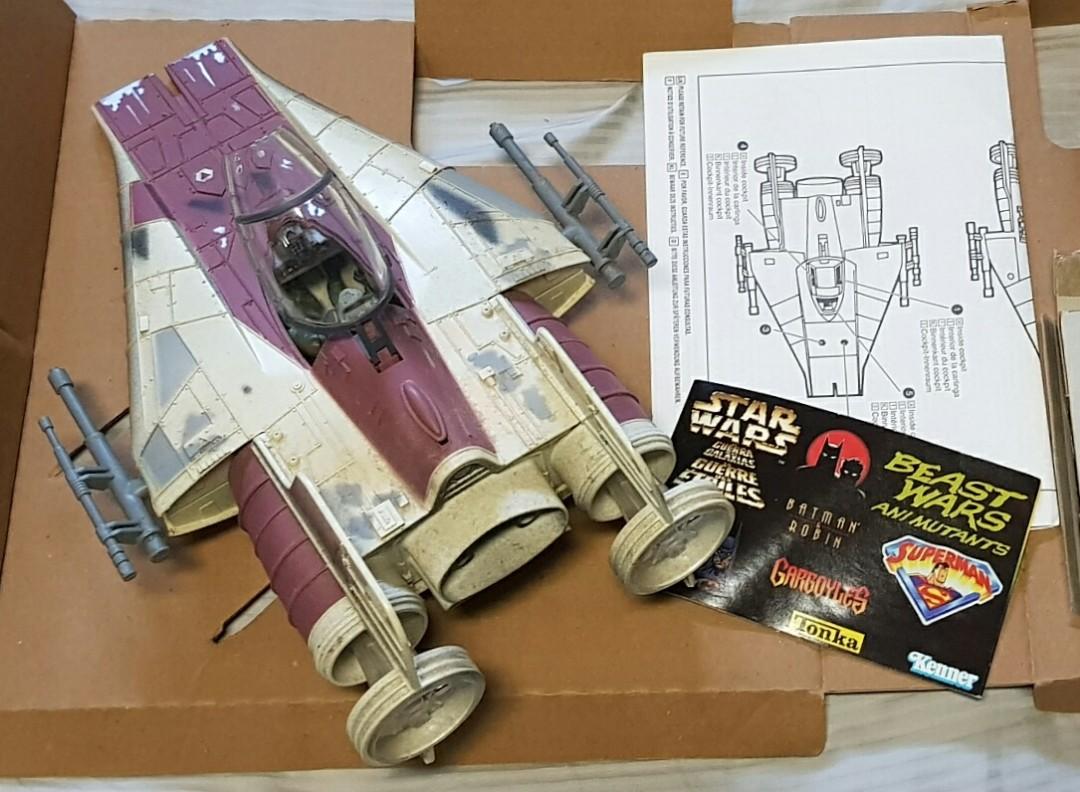 star wars potf power of the force trilogo tri-logo A-Wing Fighter ...