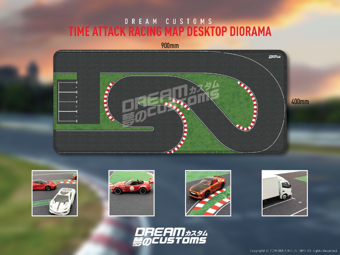 Time Attack Racing Map Desktop Diorama, Hobbies & Toys, Toys & Games on ...