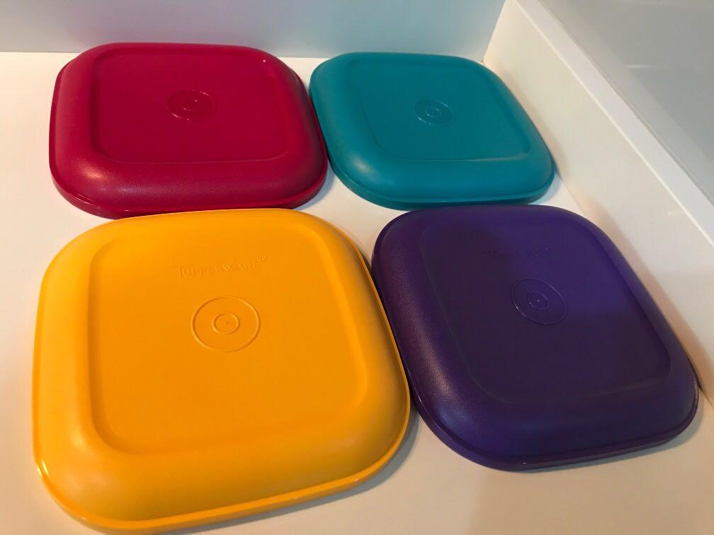 Tupperware Square small plates, Furniture & Home Living, Kitchenware ...
