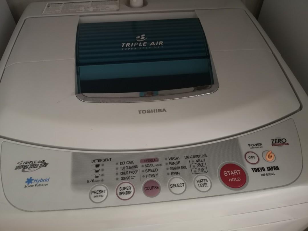 Washing Machine Toshiba Tokyo Japan 7kg, TV & Home Appliances, Washing ...