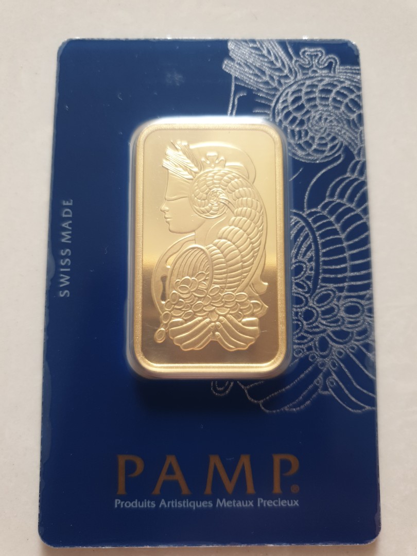1 oz PAMP Gold Bar, Vintage & Collectibles, Vintage Watches & Jewelry ...