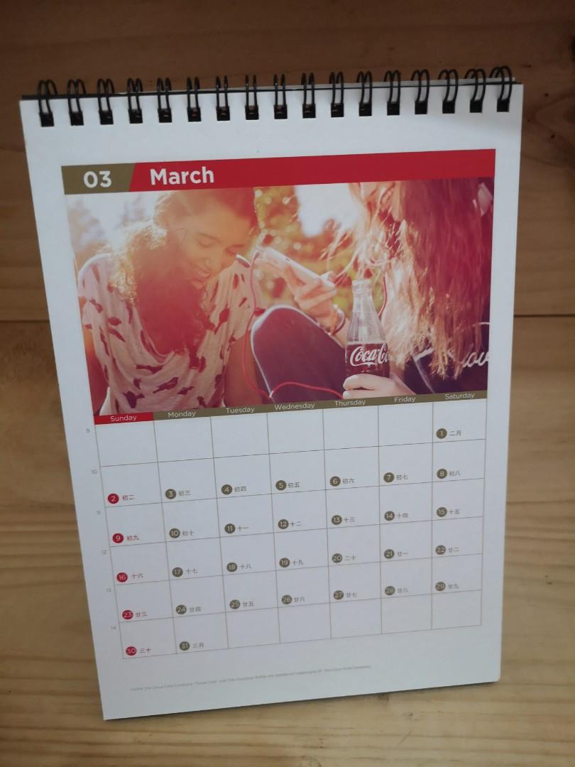 2014 Coca Cola Table Calendar, Hobbies & Toys, Collectibles ...