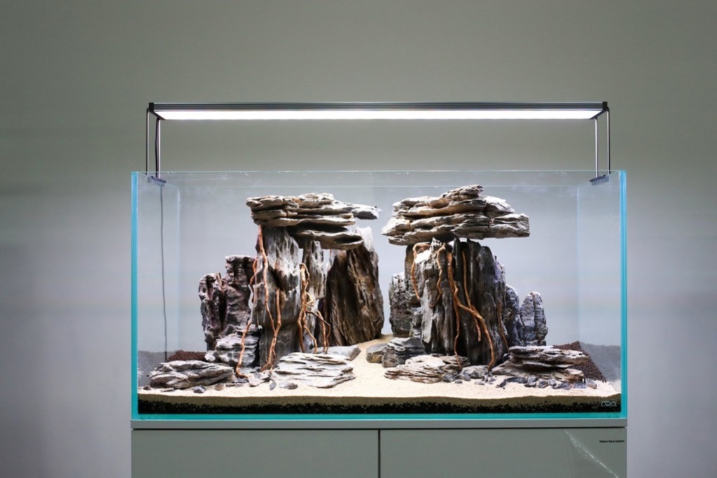 90cm set crystal tank and white cabinet, 600$!, Pet Supplies, For Fish ...