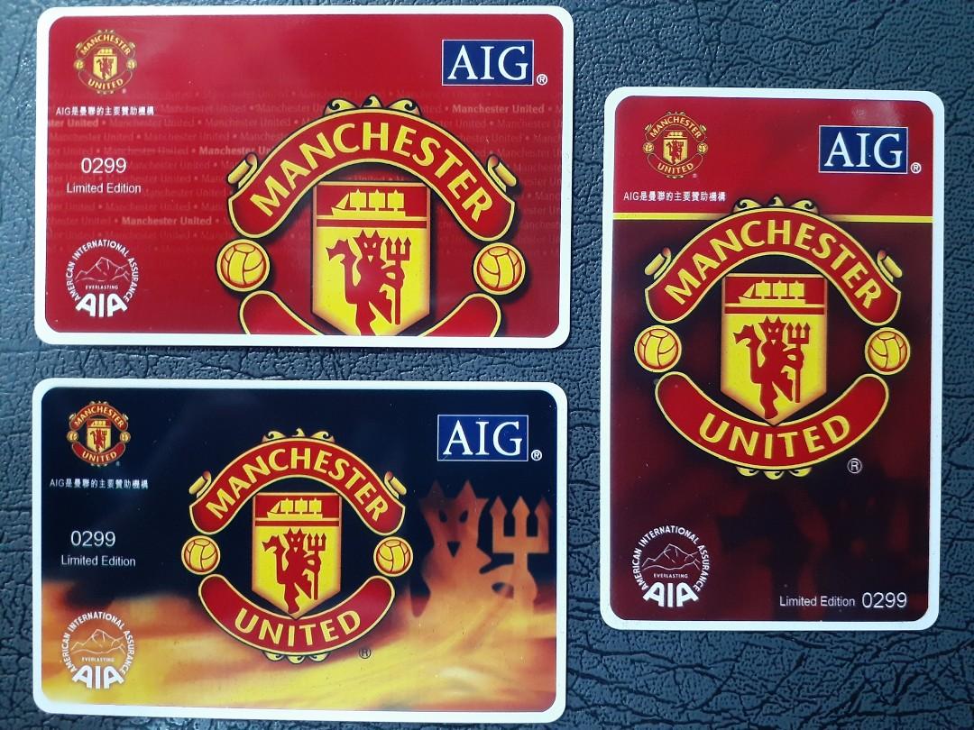 AIG Manchester United 曼聯會徽 八達通 (祗供分享), 興趣及遊戲, 收藏品及紀念品, 明星周邊 - Carousell