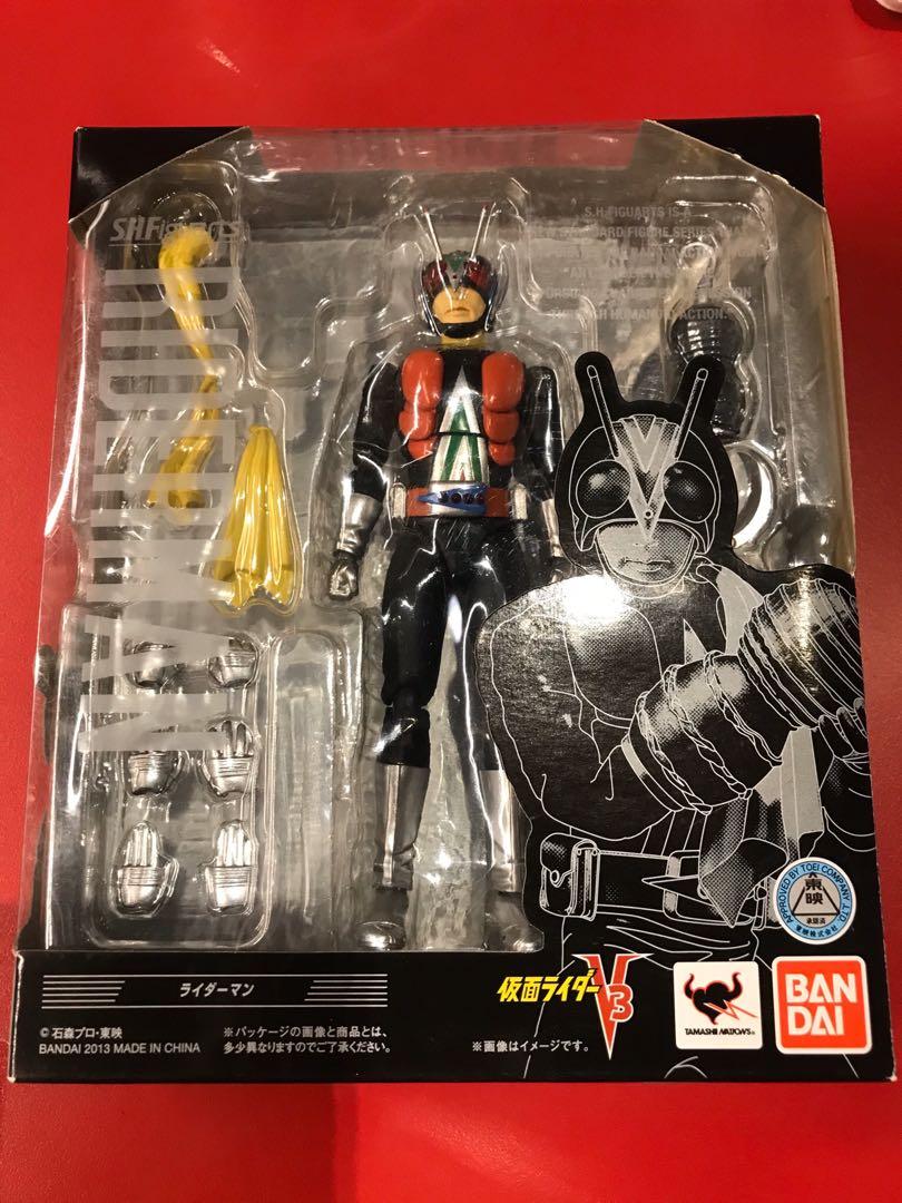 Bandai SHF S.H.Figuarts Masked / Kamen Rider Riderman Action Figure ...