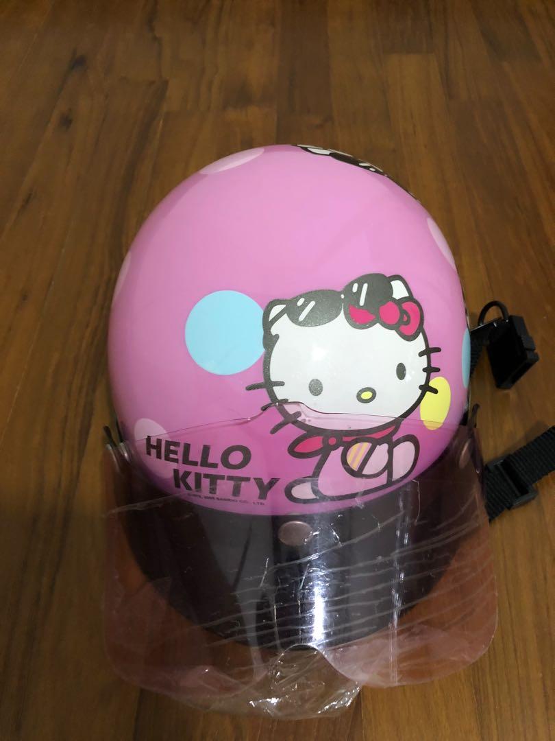 Brand new Hello Kitty helmet, Motorcycles, Motorcycle Apparel on Carousell