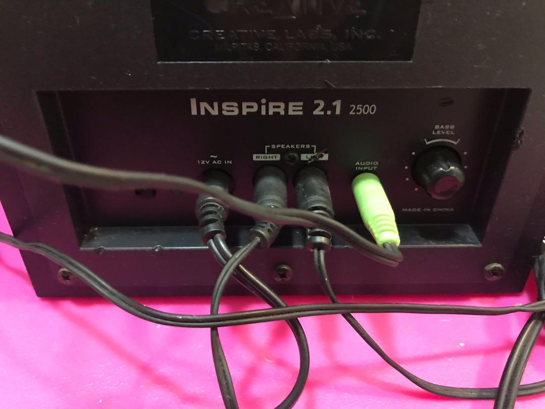 CREATIVE INSPiRE 2.1 2500 Speaker with Subwoofer, TV & Home Appliances ...