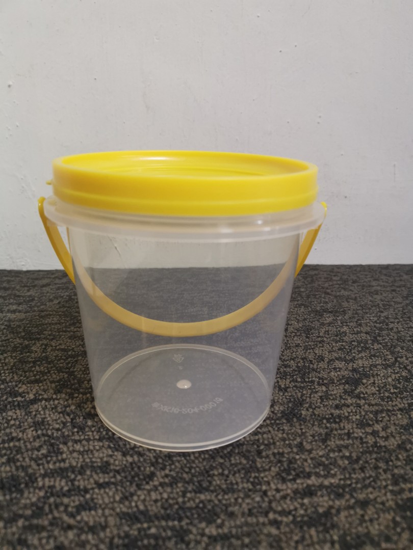 Empty Container with lid & handler, Everything Else on Carousell