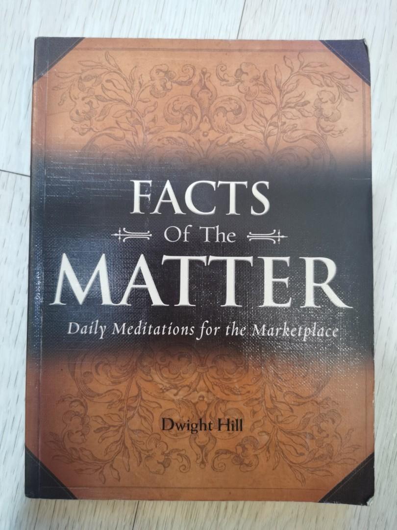 Facts of the Matter - Dwight Hill, Hobbies & Toys, Books & Magazines ...