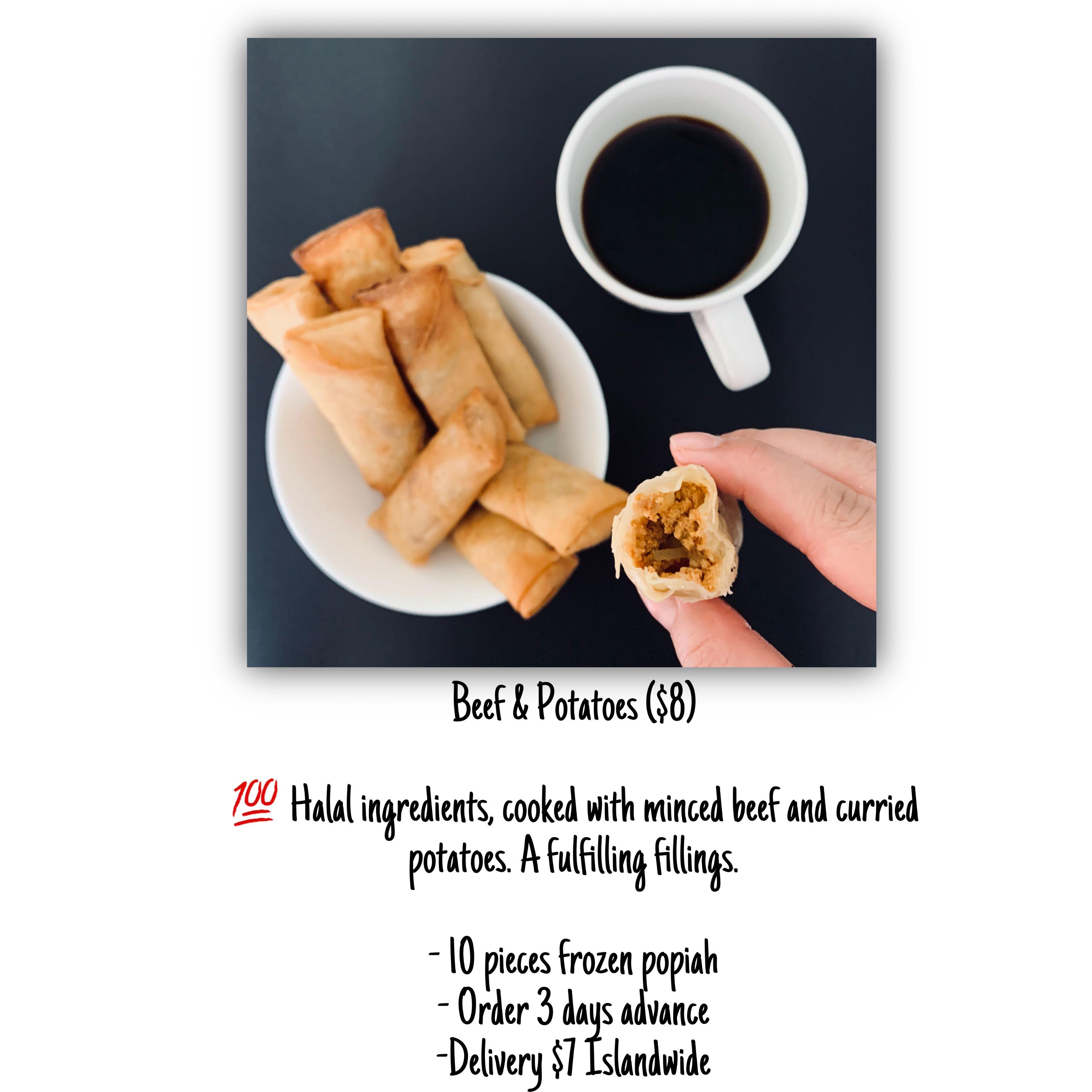 FROZEN POPIAH - BEEF & POTATOES, Food & Drinks, Chilled & Frozen Food ...