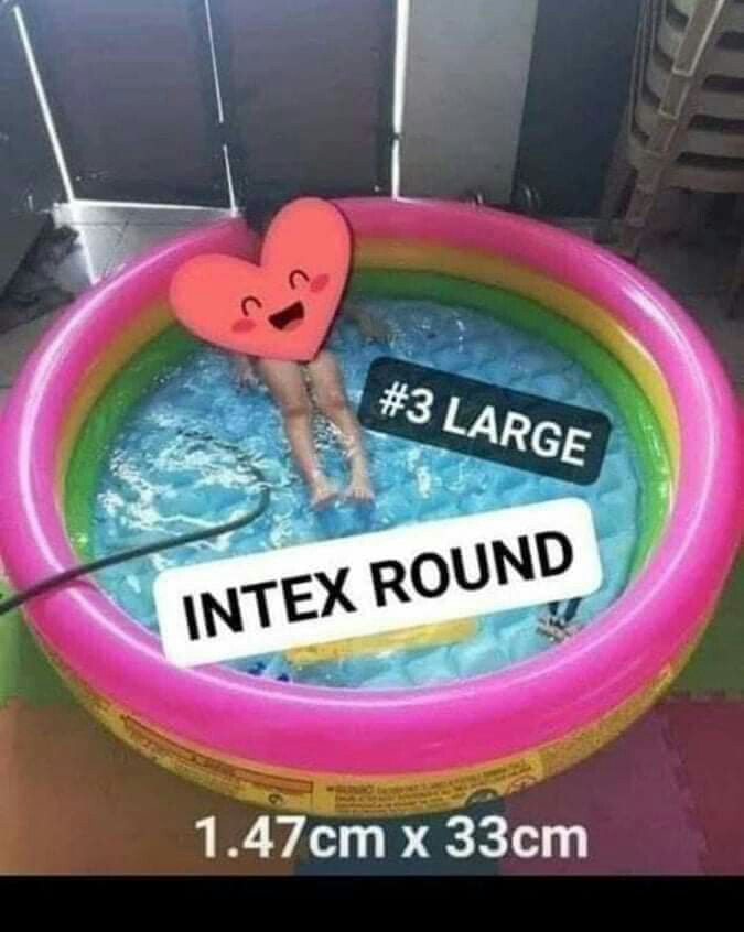 Intex Large Round Rainbow Pool, Sports Equipment, Sports & Games, Water ...