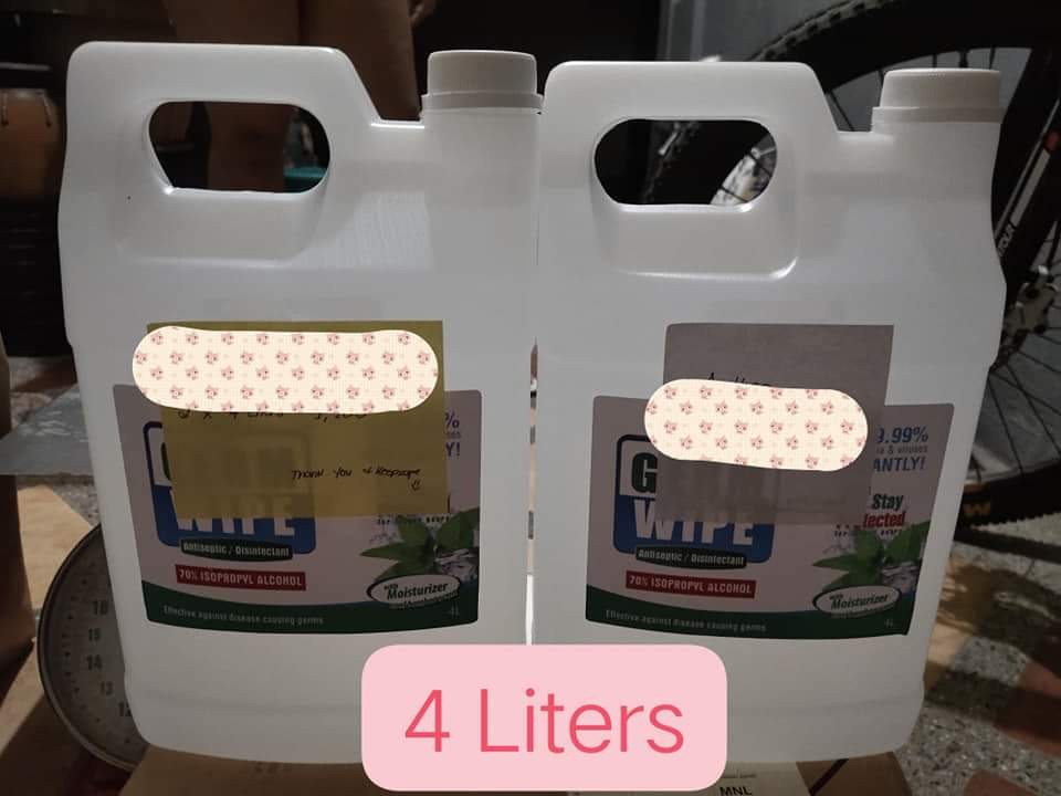 ISOPROPYL ALCOHOL 4 LITERS, Beauty & Personal Care, Sanitizers ...
