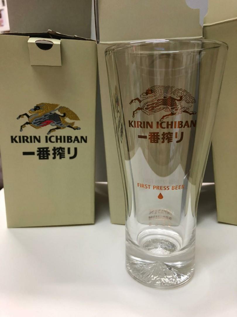 Kirin Mount Fuji beer glass, Furniture & Home Living, Kitchenware & Tableware, Other Kitchenware ...