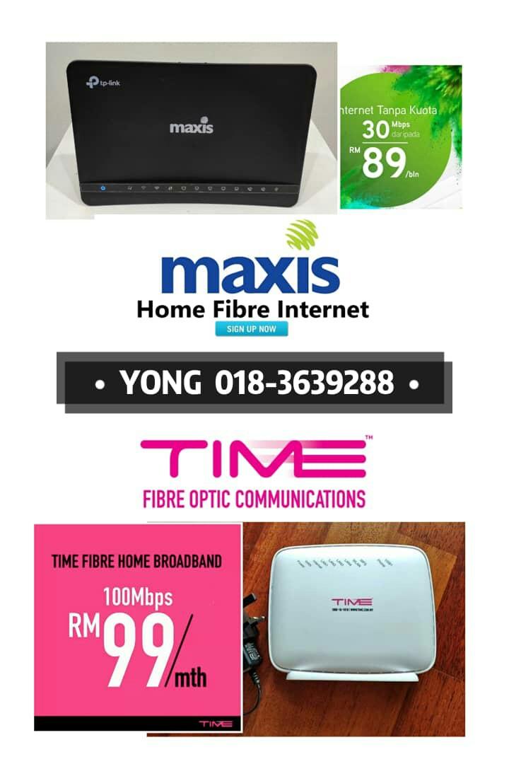 Maxis time home fibre Internet, Computers & Tech, Parts & Accessories ...