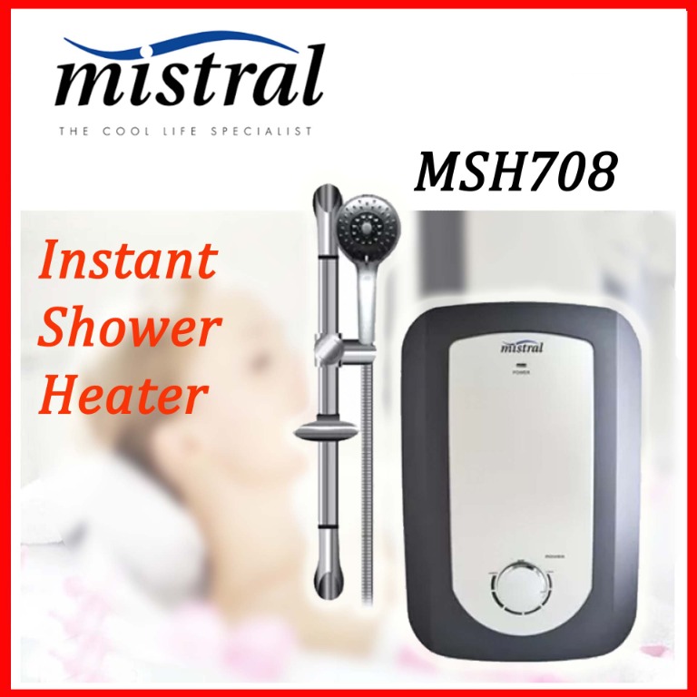 MISTRAL MSH708 Instant Shower Heater, Beauty & Personal Care, Bath ...