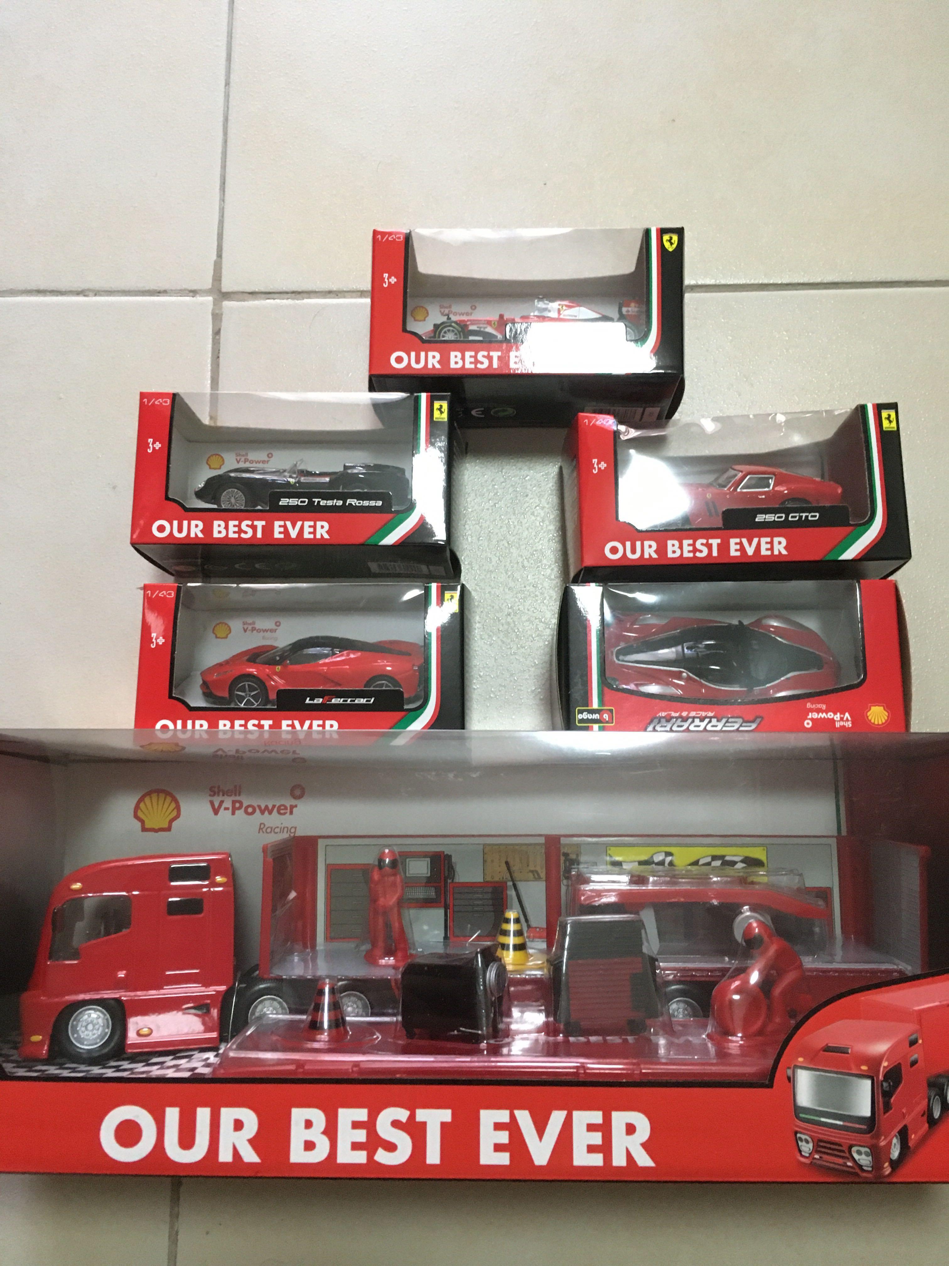 Shell not Petron Ferrari diecast cars set, Hobbies & Toys, Toys & Games ...