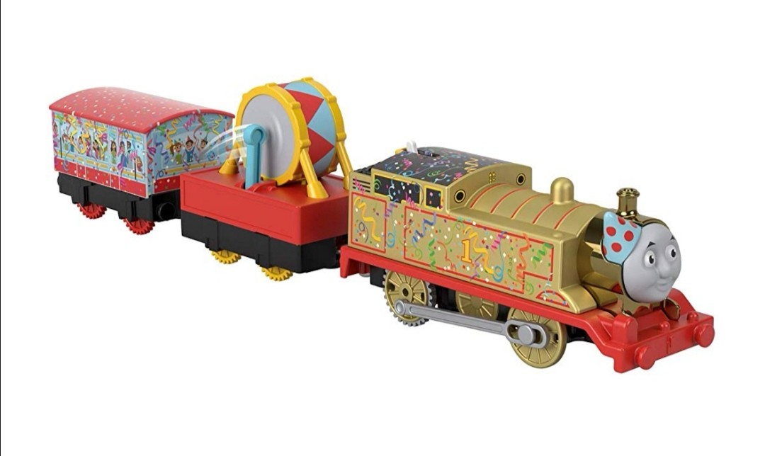 Thomas and friends - Golden Thomas - 75th Anniversary Trackmaster, Toys ...