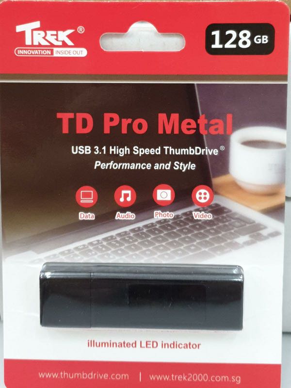 TREK TD PRO METAL USB 3.1 THUMBDRIVE 128GB 64GB 32GB, Computers & Tech ...